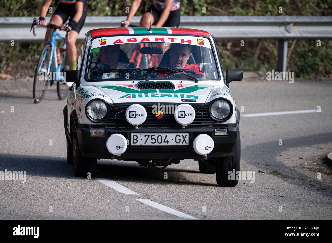 Barcelona, Spain; October 23, 2021: Autobianchi A112 Abarth Rallye Platja D'Aro Historic ...