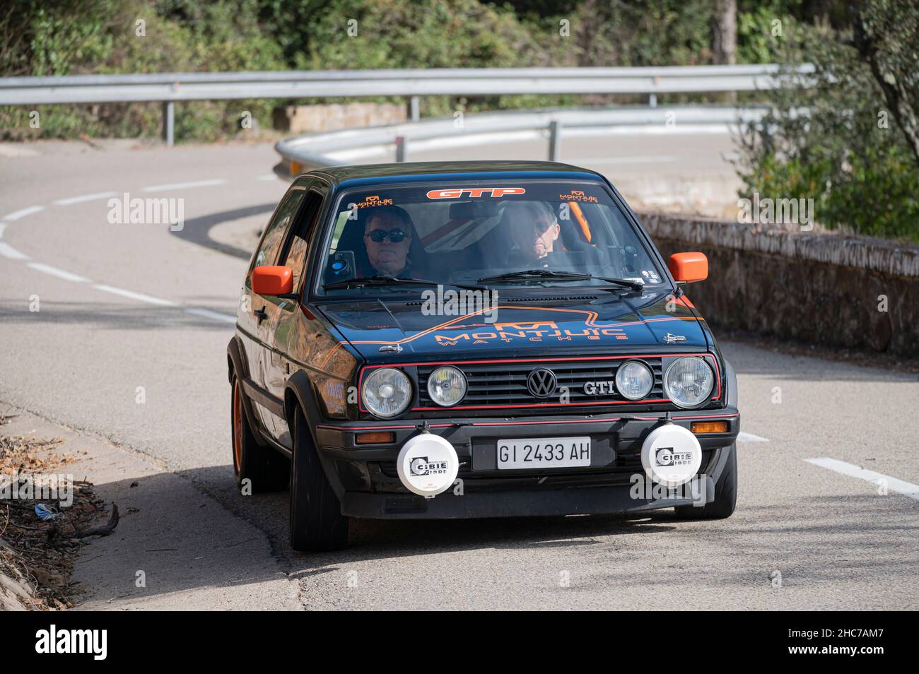 Barcelona, Spain; October 23, 2021: Volkswagen Golf GTI Mk2 Rallye ...