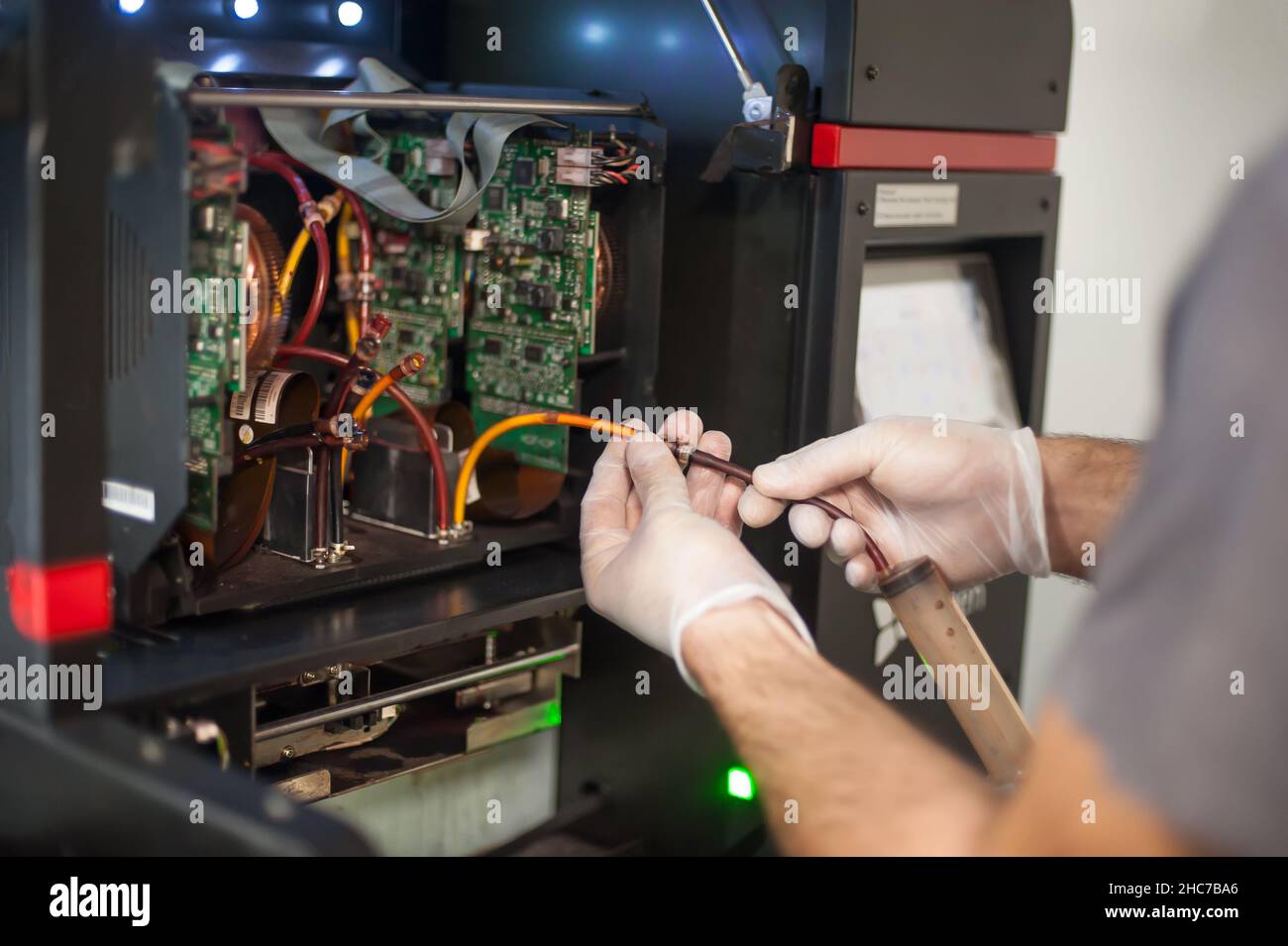 Office machine repairer hi-res stock photography and images - Alamy