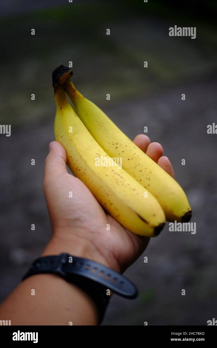 Hand bananas hi-res stock photography and images - Alamy
