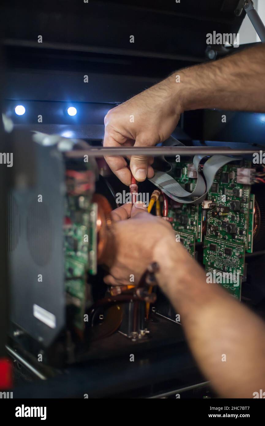 Office machine repairer hi-res stock photography and images - Alamy