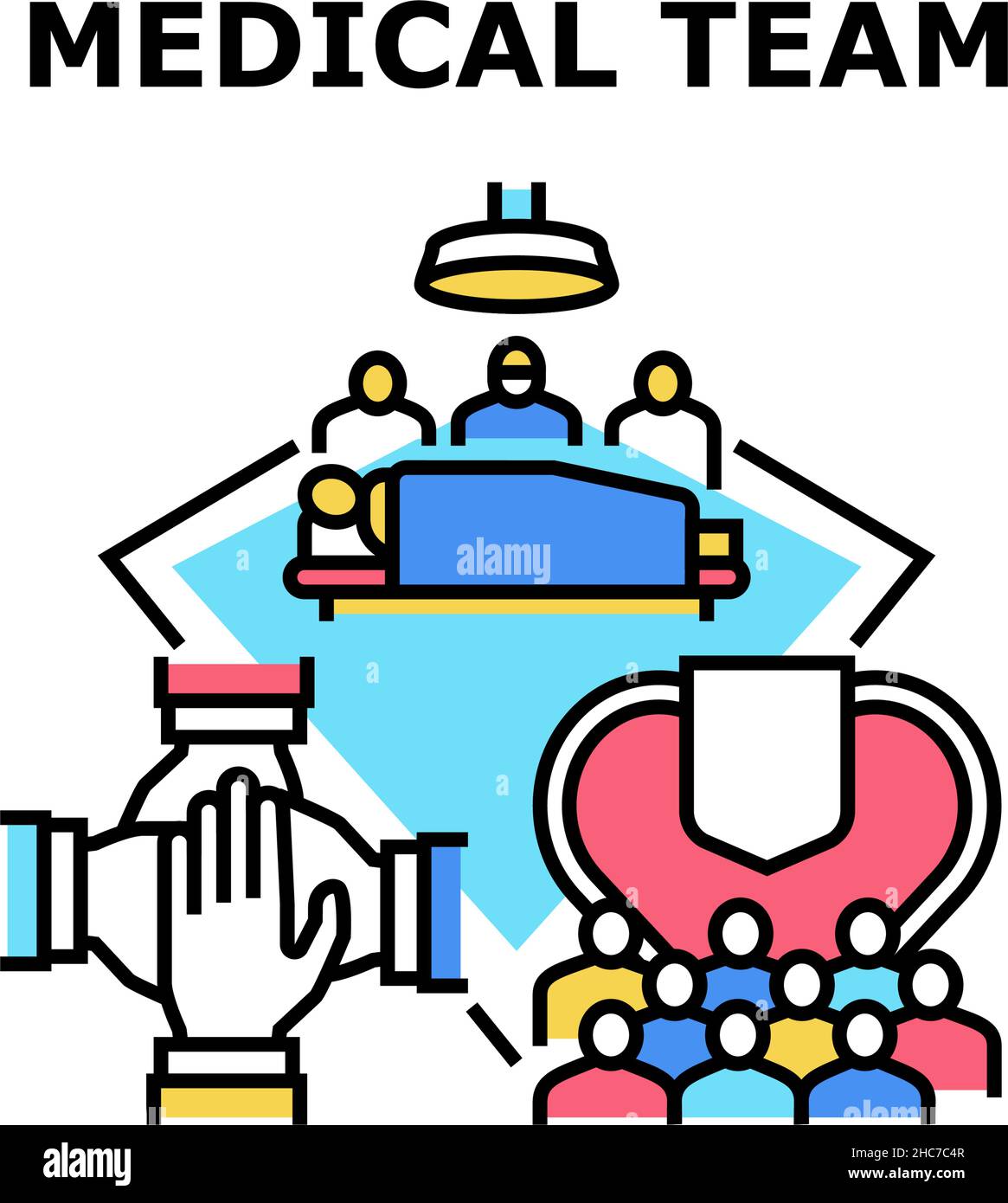 Medical Team Vector Concept Color Illustration Stock Vector Image & Art ...