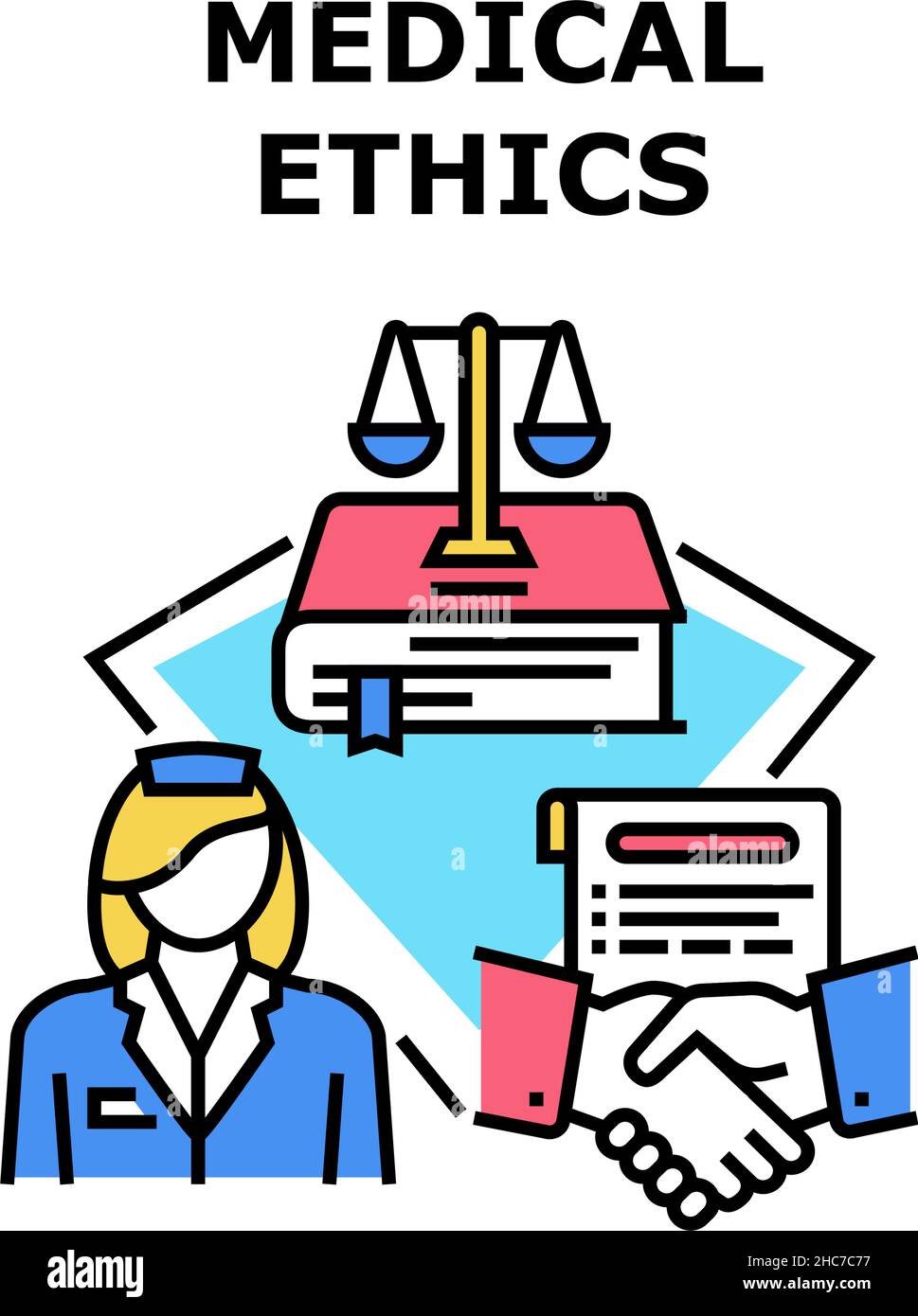 Medical Ethics Vector Concept Color Illustration Stock Vector Image ...