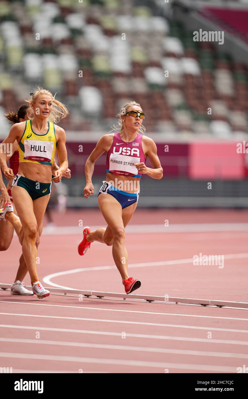 Elinor Purrier ST. Pierre participating in the 1500 meters with at the ...