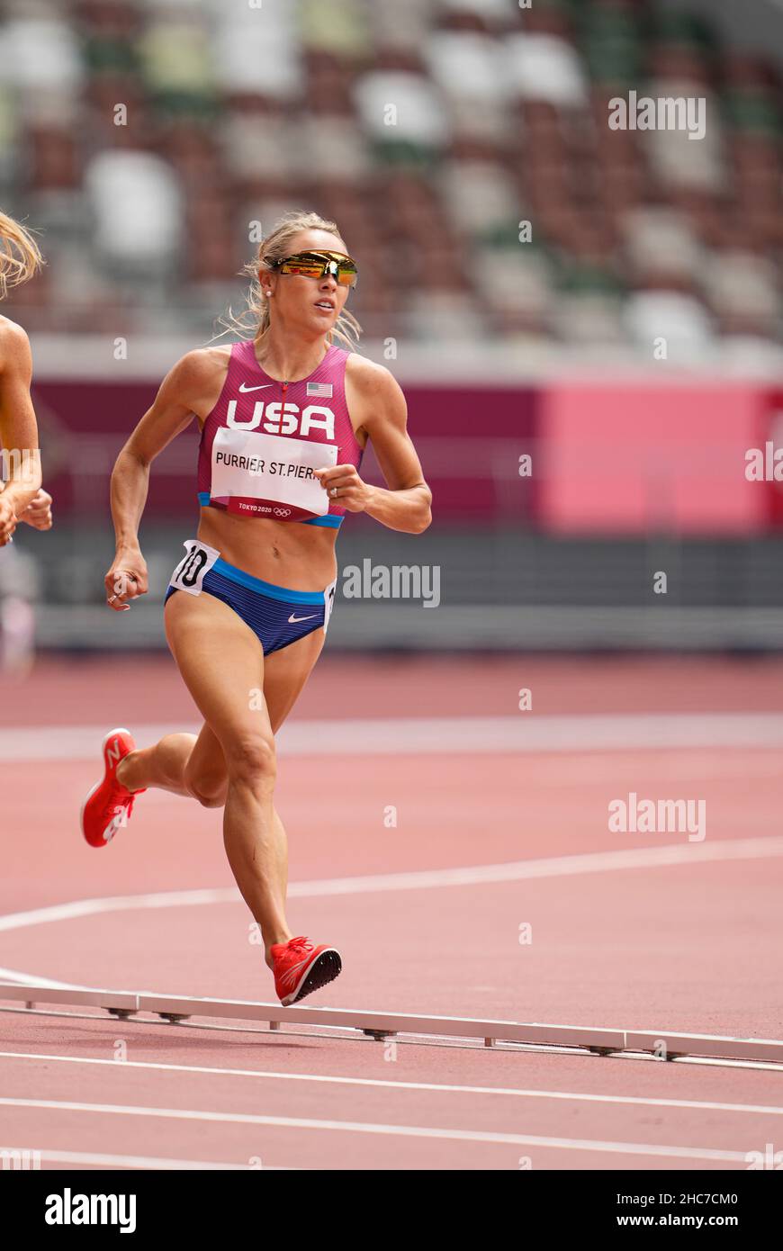 Elinor Purrier ST. Pierre participating in the 1500 meters with at the ...