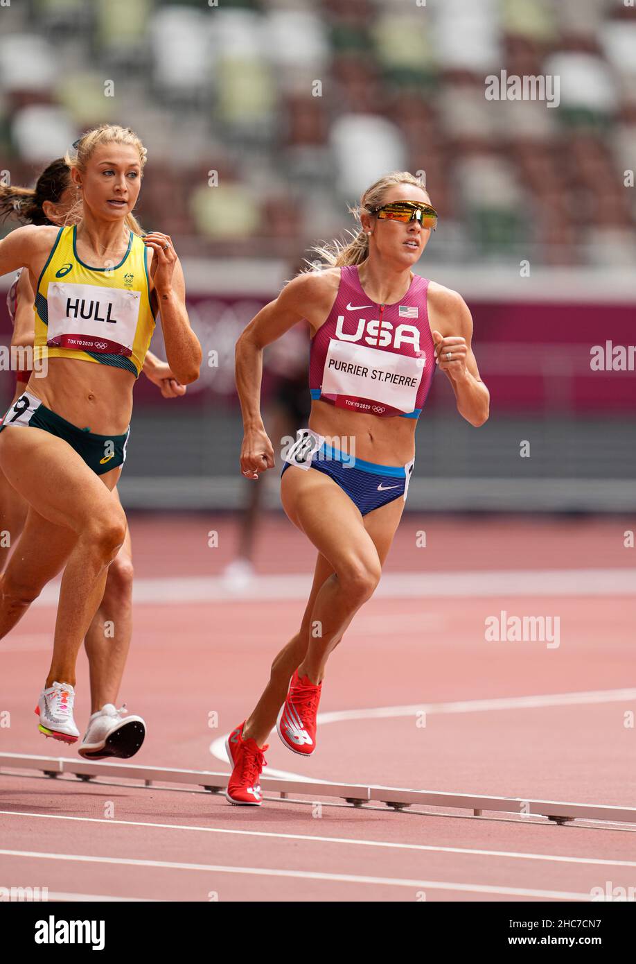Elinor Purrier ST. Pierre participating in the 1500 meters with at the ...