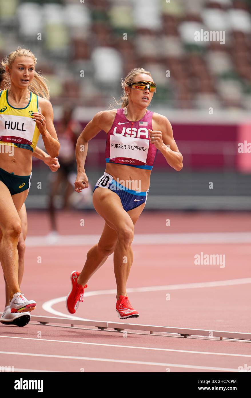 Elinor Purrier ST. Pierre participating in the 1500 meters with at the ...