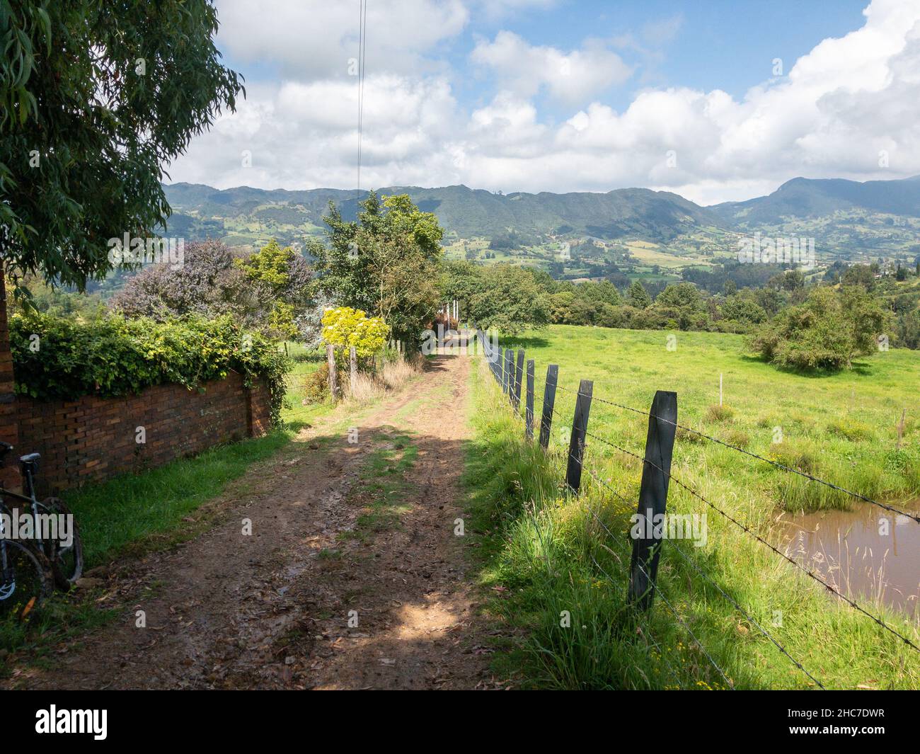 Village road through agriculture land hi-res stock photography and ...