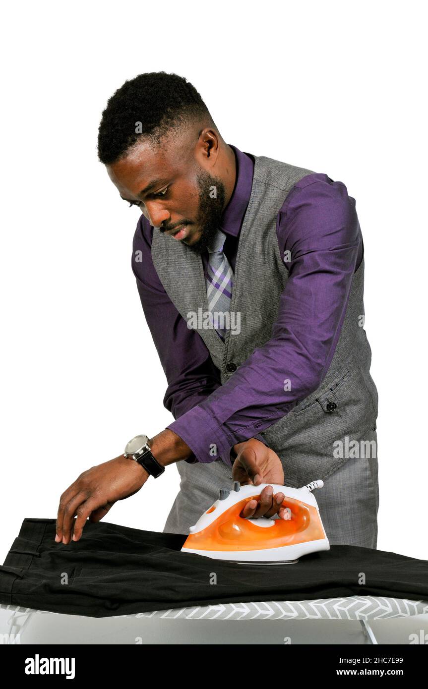 Black dad chores hi-res stock photography and images - Alamy