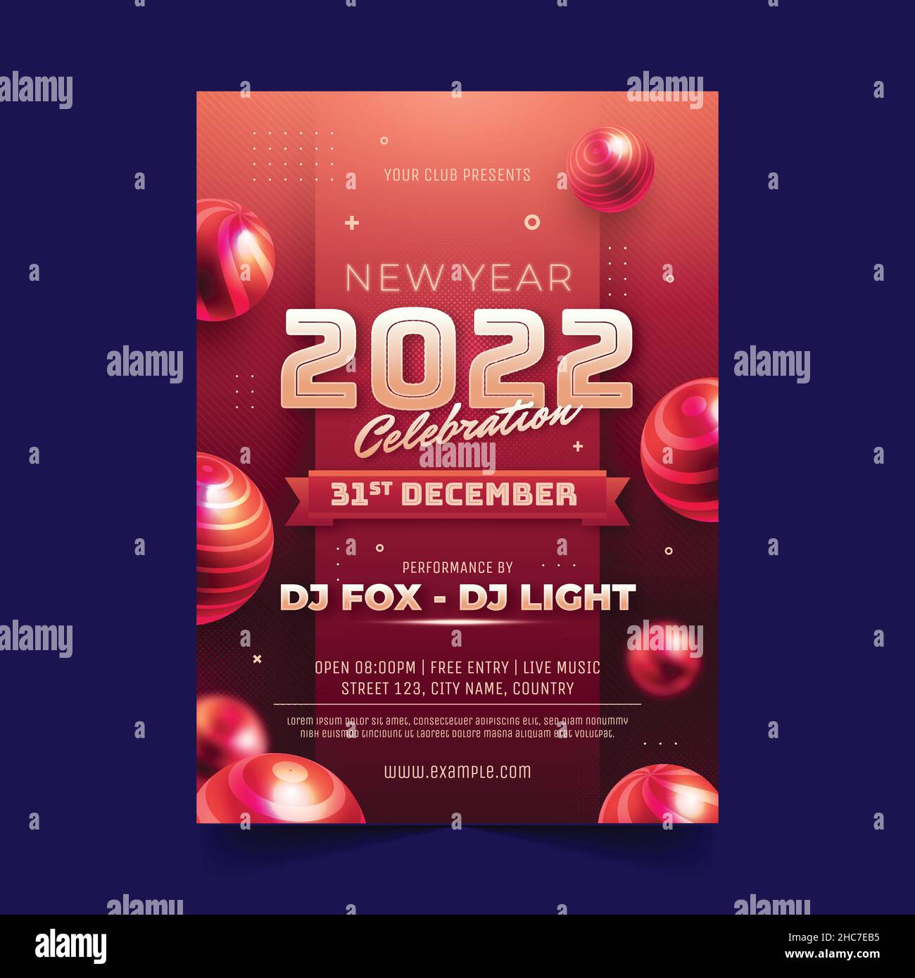 Vertical calendar card poster Stock Vector Images - Alamy