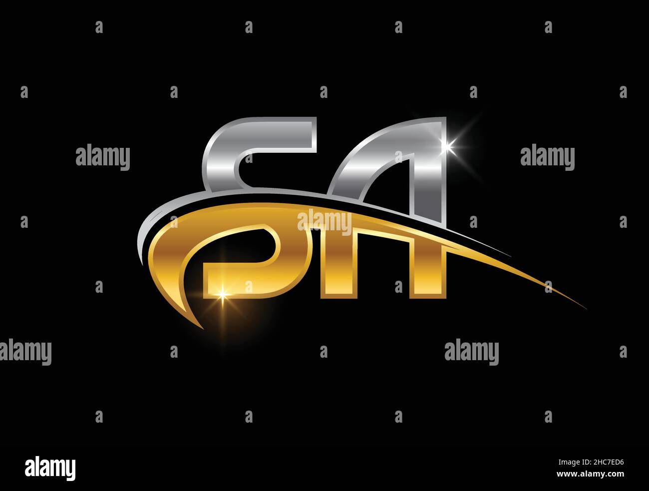 Initial Monogram Letter S A Logo Design Vector Template. Graphic ...