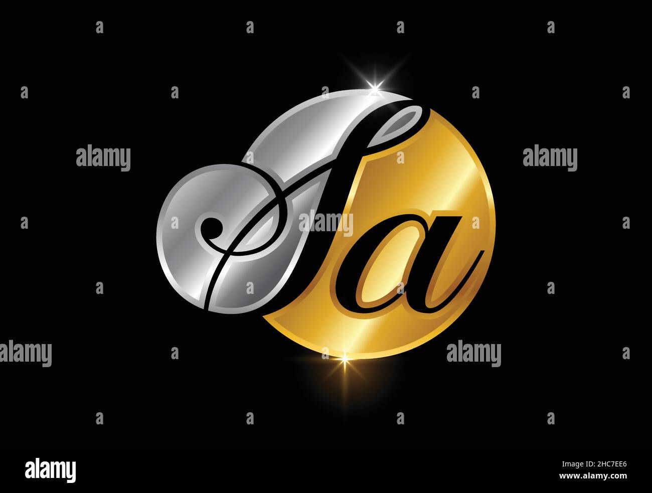 Initial Monogram Letter S A Logo Design Vector Template. Graphic ...