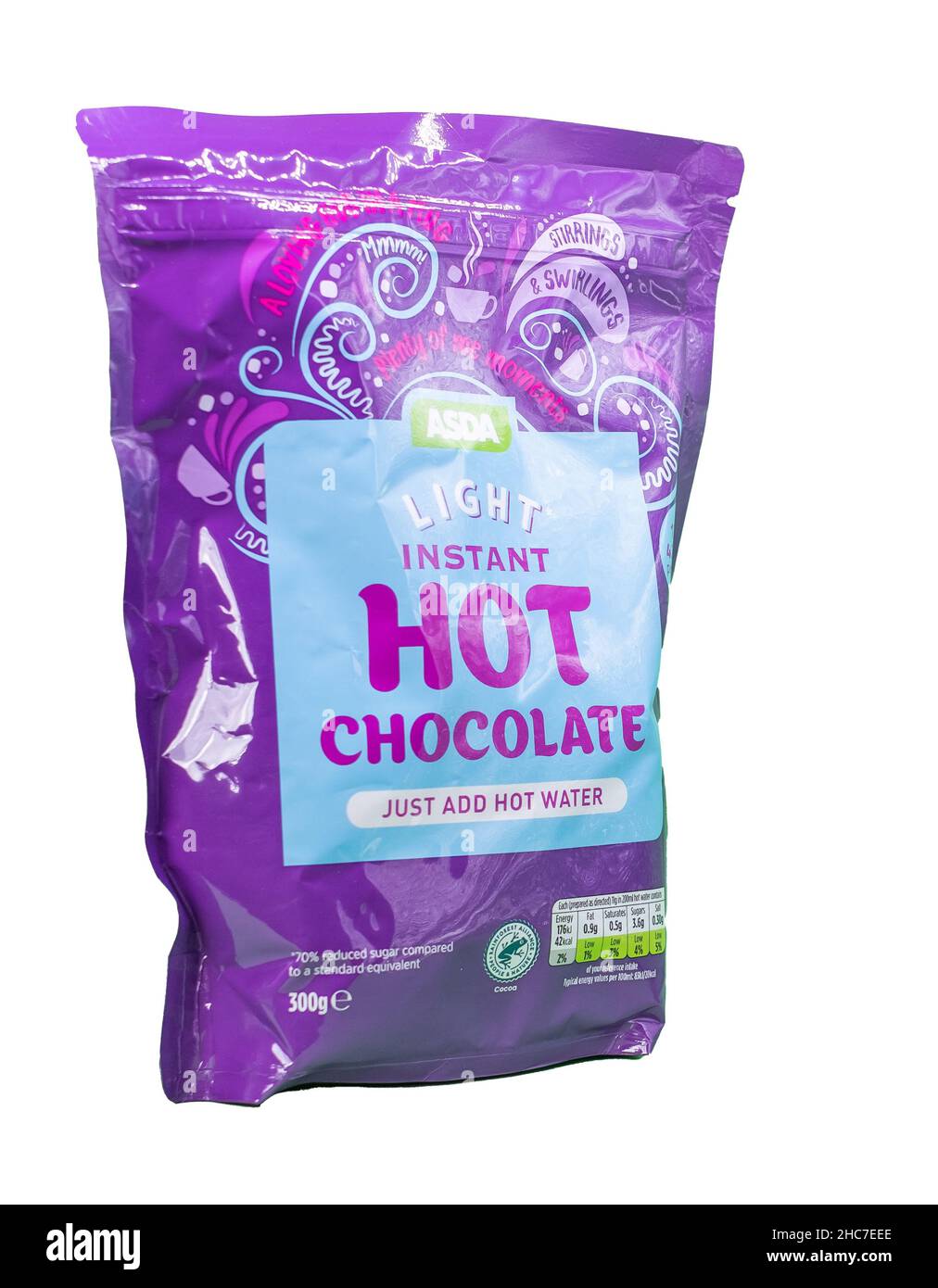 Norwich, Norfolk, UK – December 2021. A packet Asda branded light ...