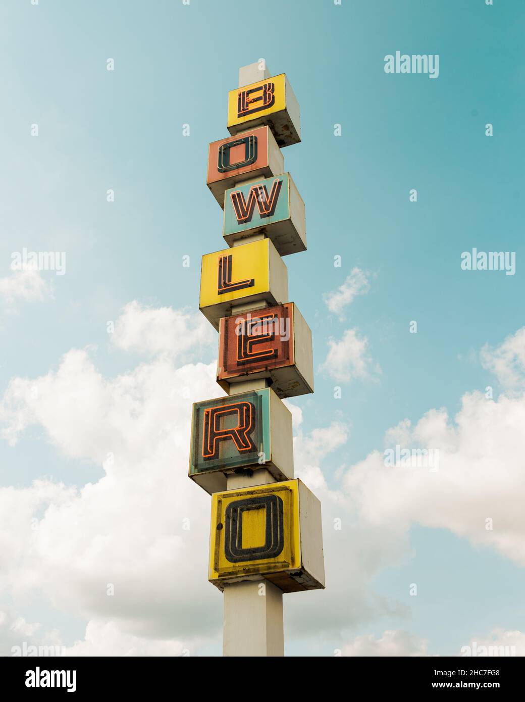 Bowlero sign hi-res stock photography and images - Alamy