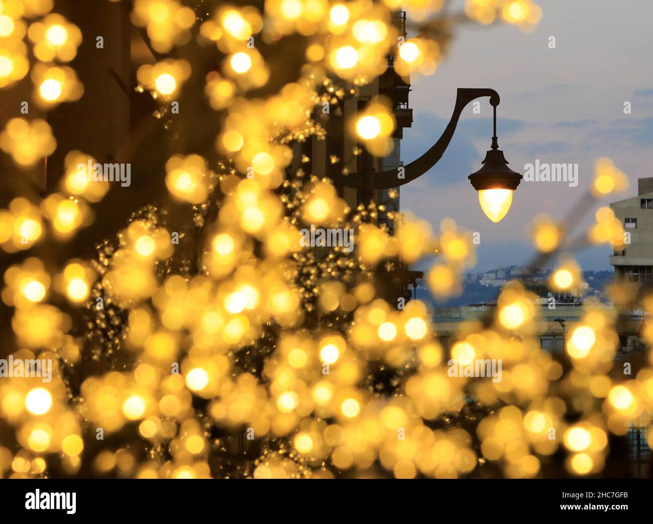Christmas light beirut lebanon hi-res stock photography and images - Alamy