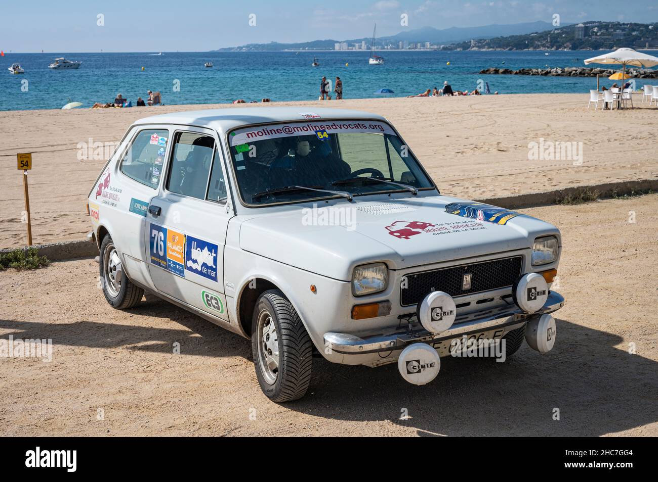 Barcelona, Spain; October 3, 2021: Seat 127, XVIII Costa Brava Historic Rally in Palamos Stock ...