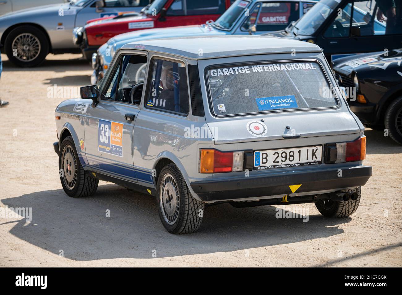 Barcelona, Spain; October 3, 2021: Autobianchi A112 Abarth, XVIII Costa Brava Historic Rally ...
