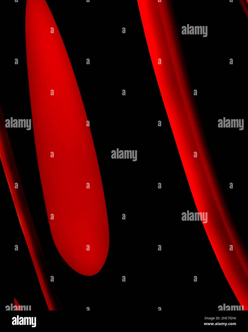 Red light falling crookedly on the wall on a dark background Stock ...