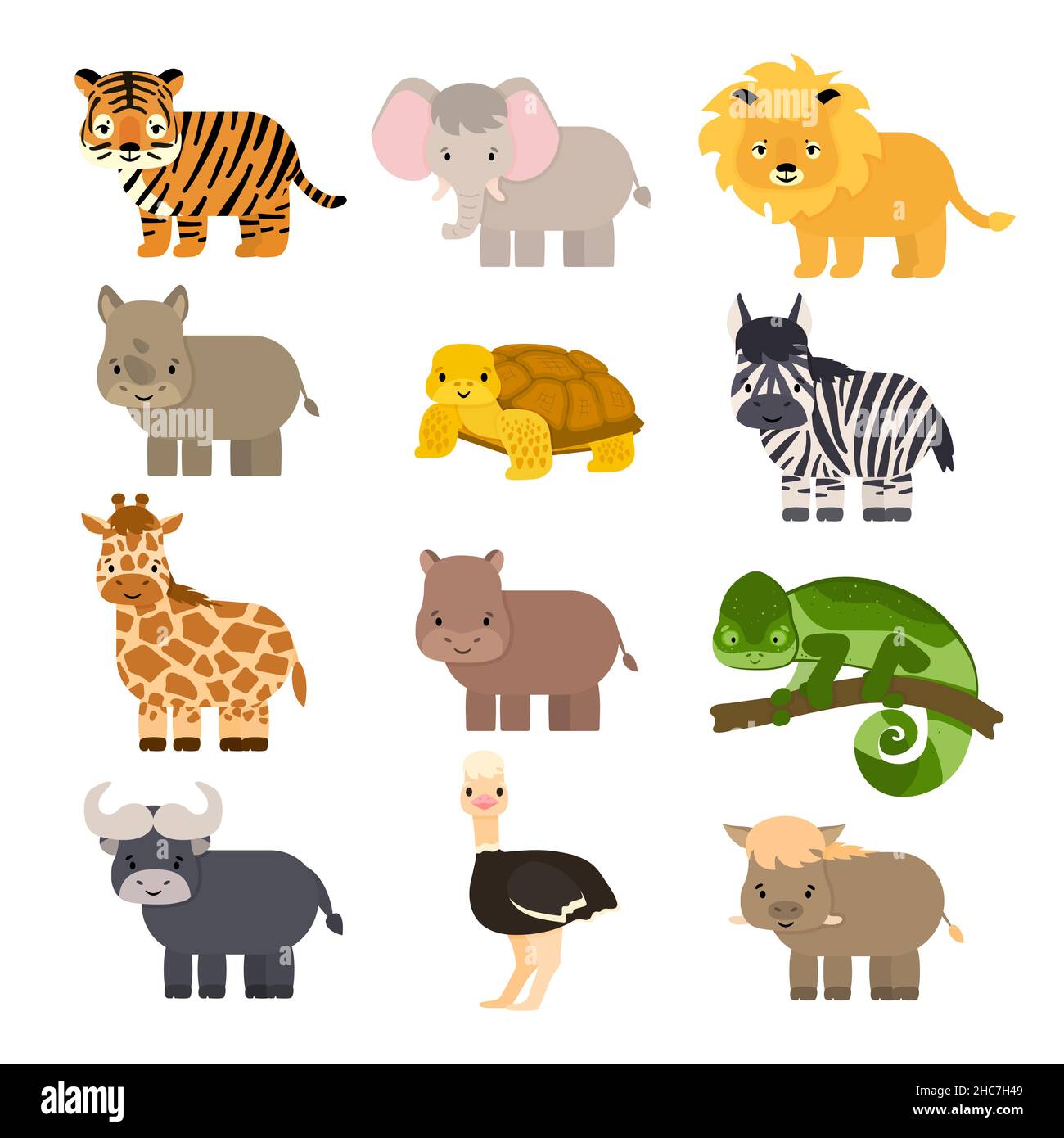 Savanna Animals Clipart Cartoon