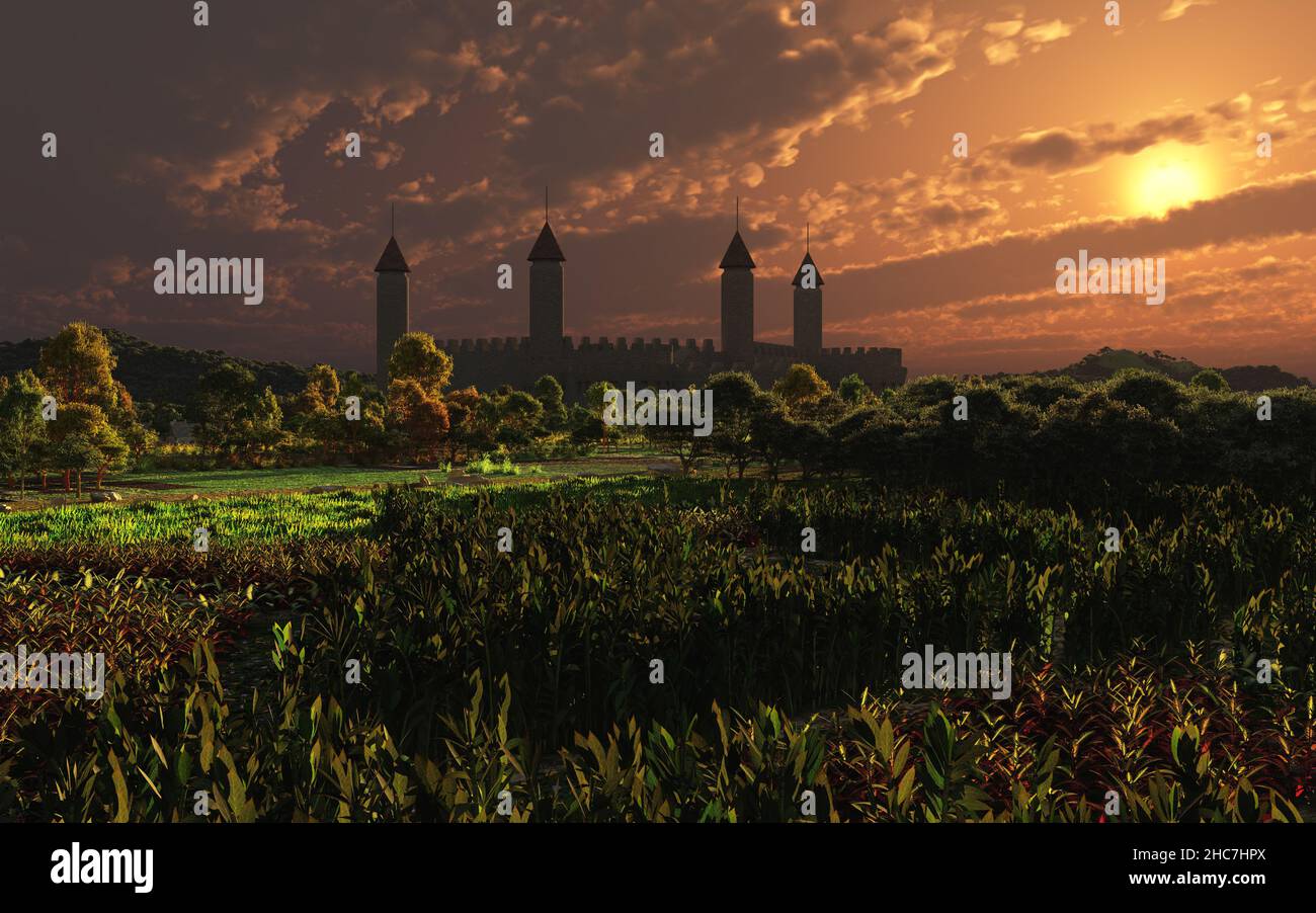 Beautiful bright sun shining in the cloudy sky seen through the smooth ...