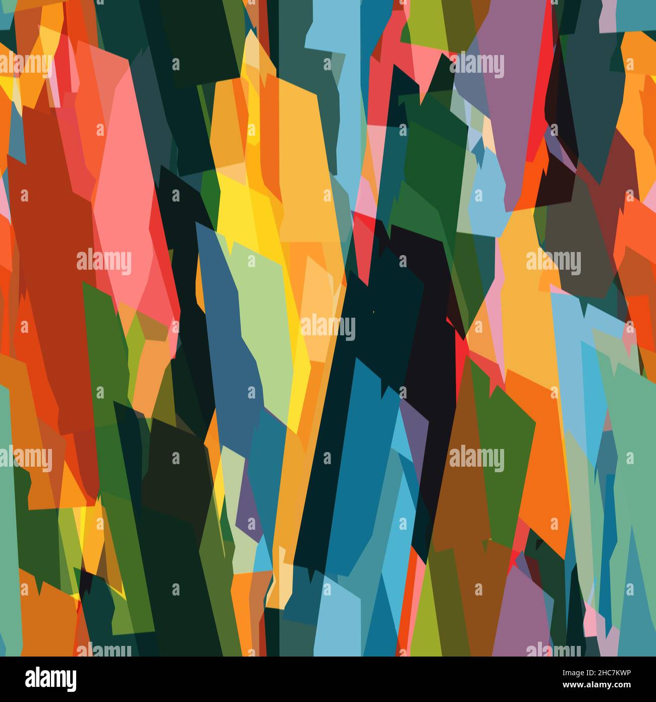 Seamless funky expressive and energetic paper cut out collage surface ...