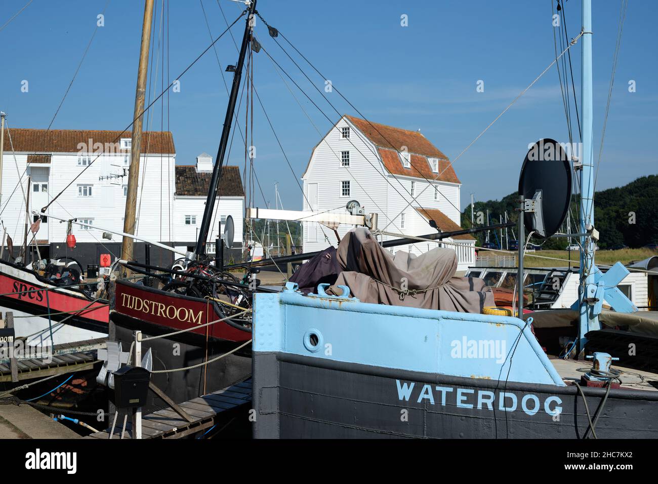 View of Tide Mill Woodbridge from quayside Stock Photo - Alamy