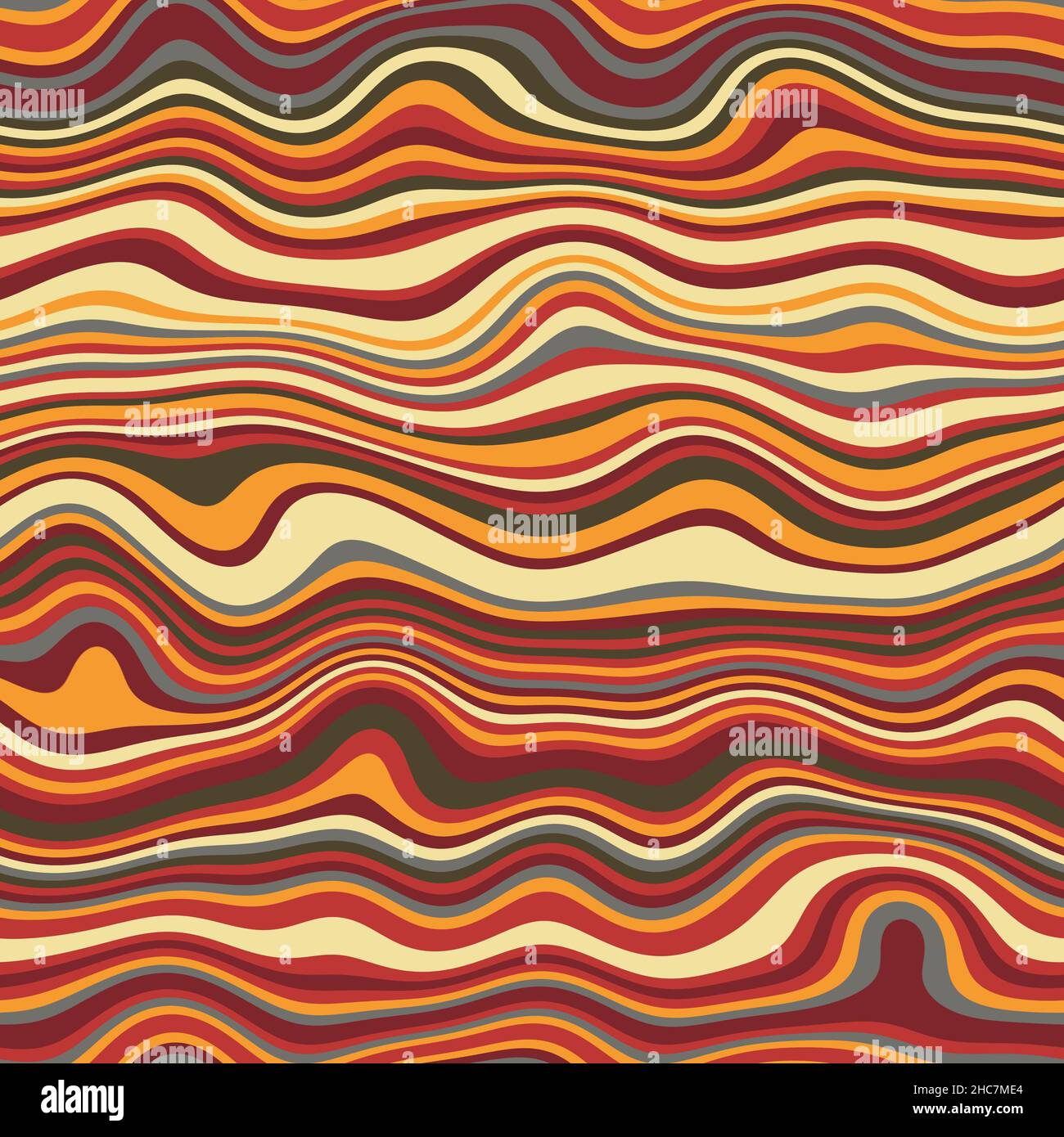 Seamless wavy stripe trendy surface pattern design for print. High ...