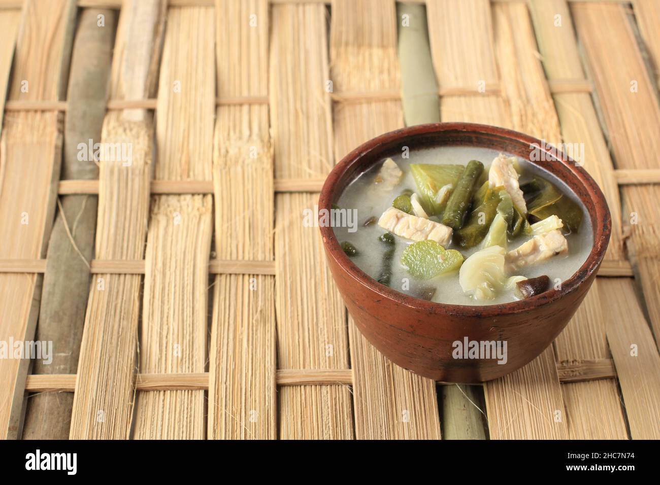 Sayur Lodeh, Indnesian Vegetable Soup with Coconut Milk, Served on ...