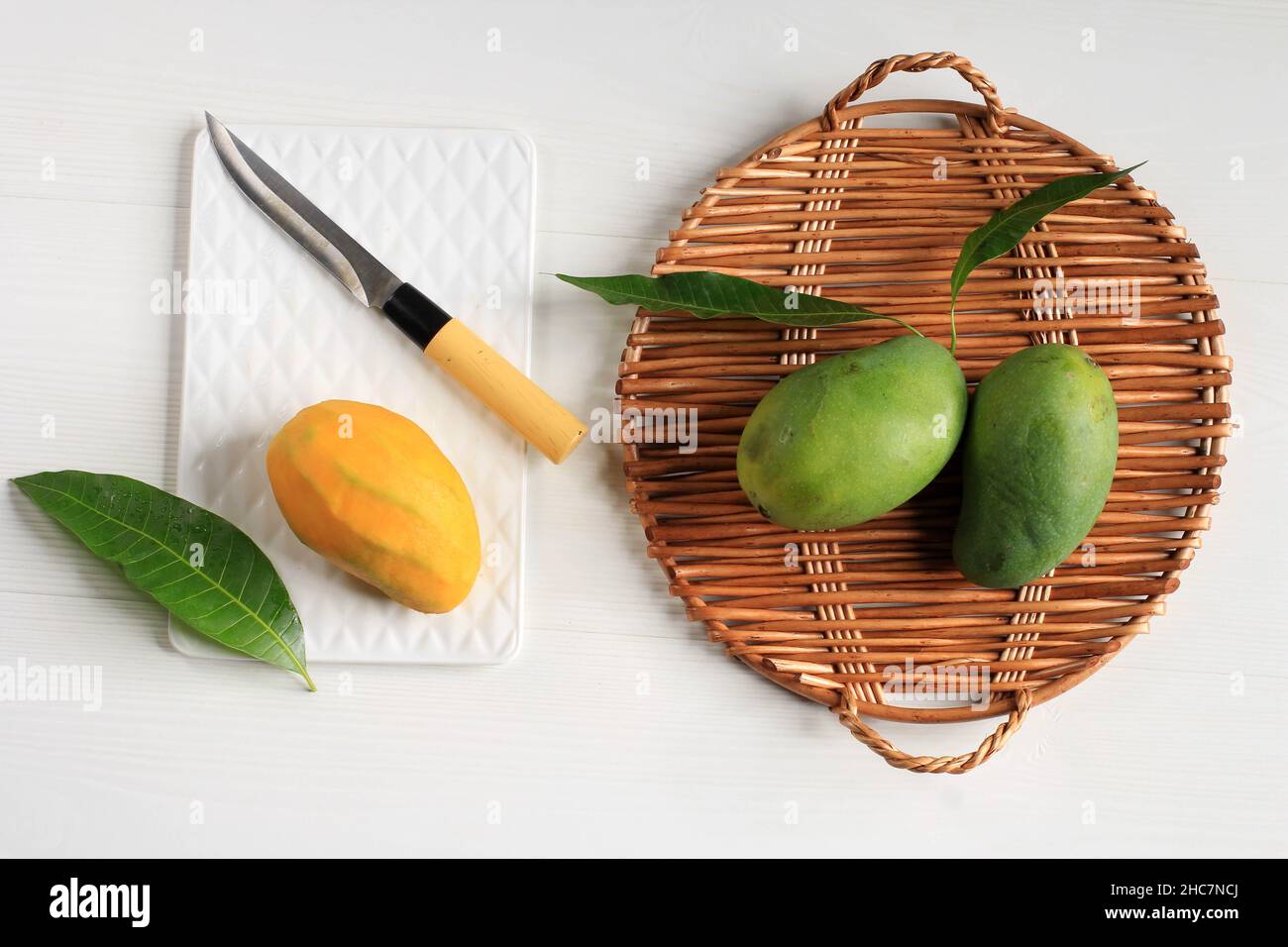 Top View Mango Fruit or Mangga Harum Manis comes from Probolinggo, East ...