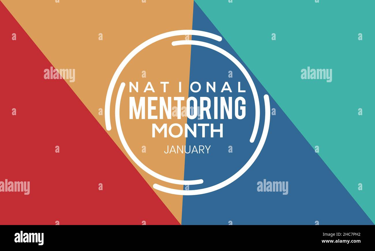 National Mentoring Month Creative Vector Design For Banner Poster