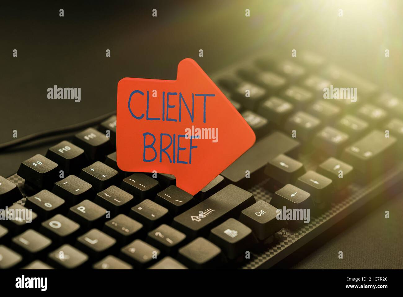 Inspiration showing sign Client Brief. Business approach the document ...