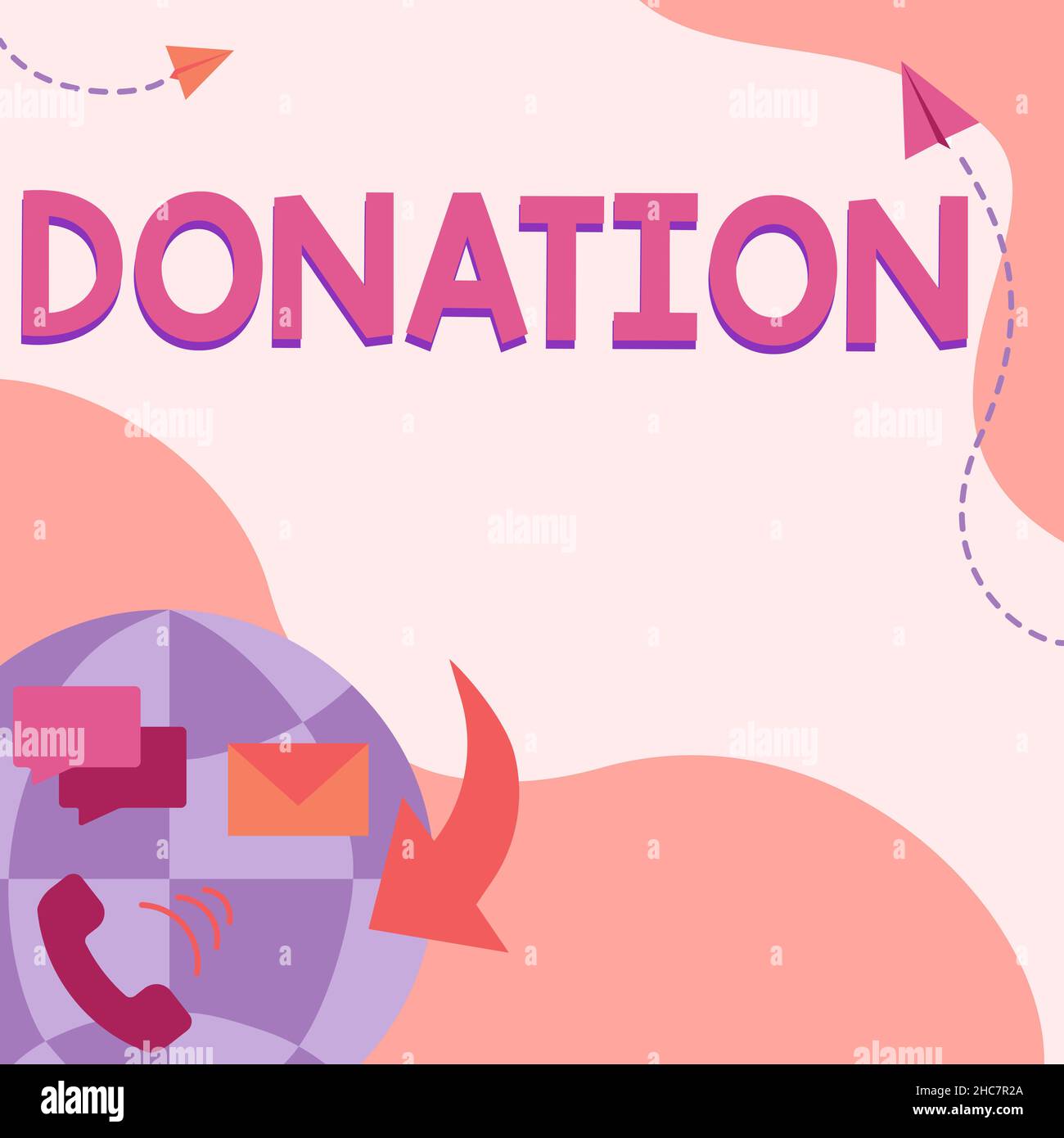 Donating money drawing hi-res stock photography and images - Alamy