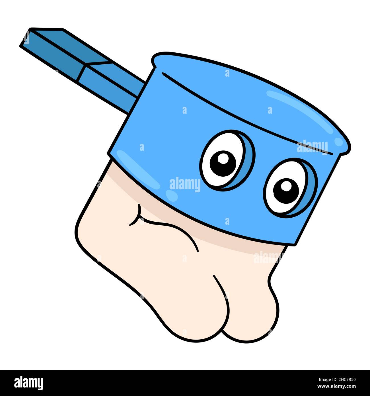 Pot on head Stock Vector Images - Alamy
