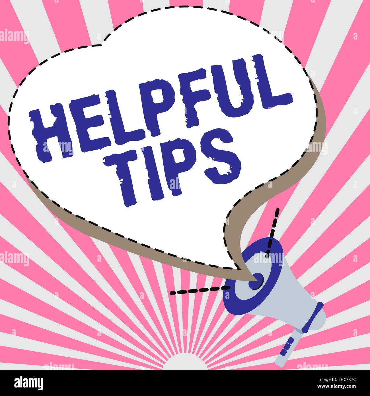 Sign displaying Helpful Tips. Word for Useful secret Information Advice ...