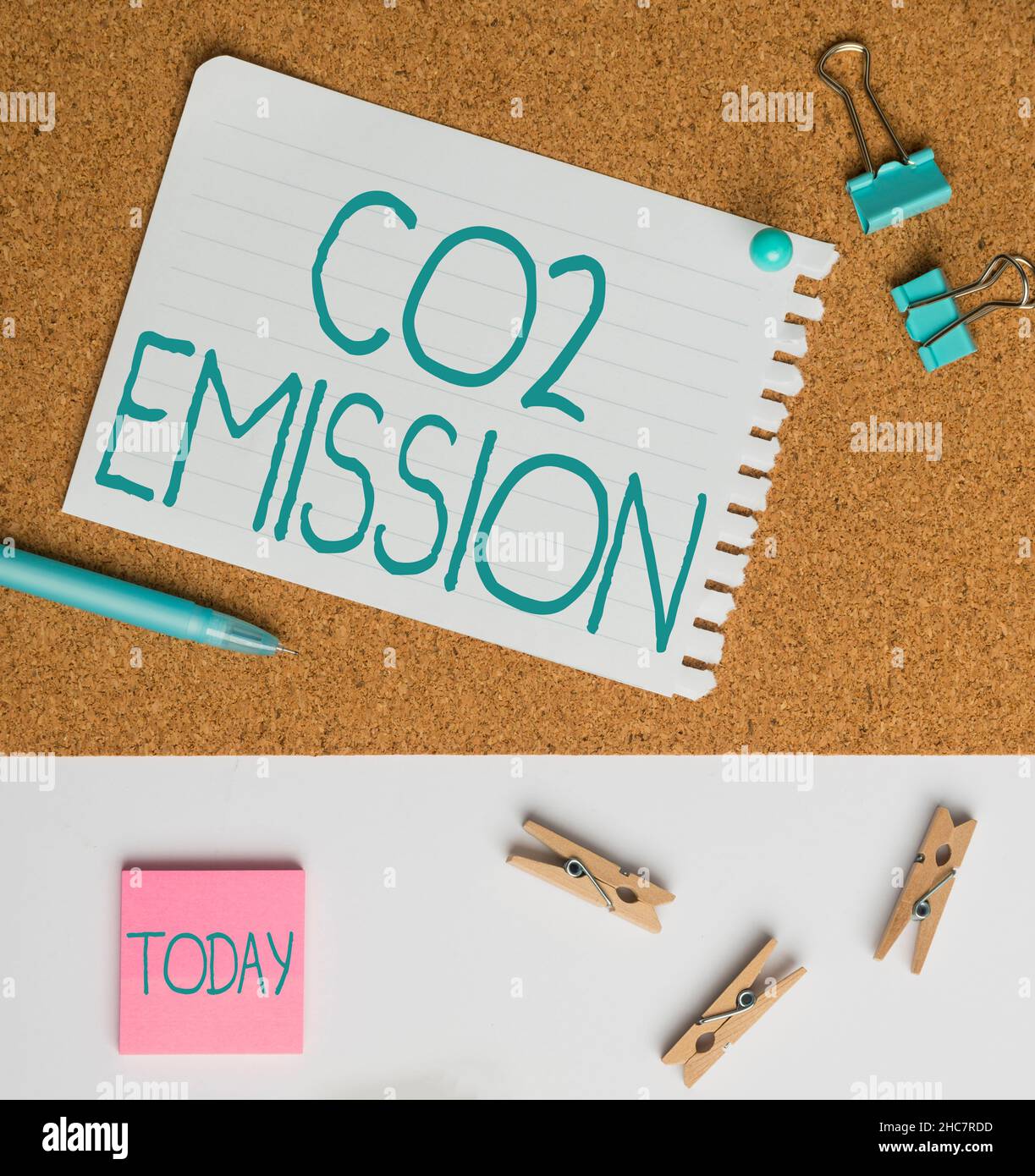 Conceptual display Co2 Emission. Business overview Releasing of ...