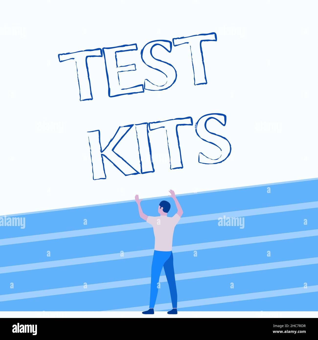 Writing displaying text Test Kits. Conceptual photo tools used to ...