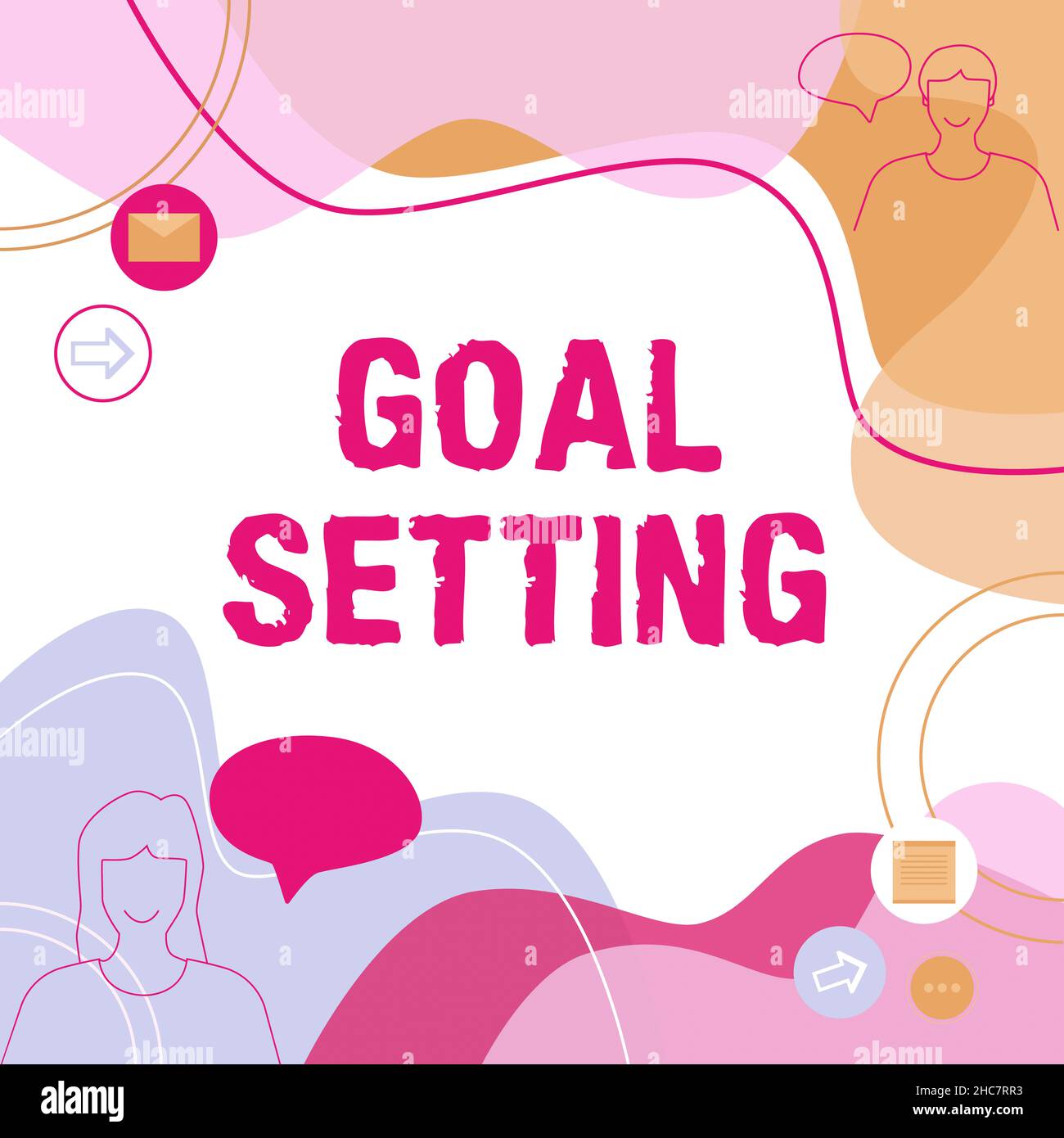 Text showing inspiration Goal Setting. Business concept dream big ...