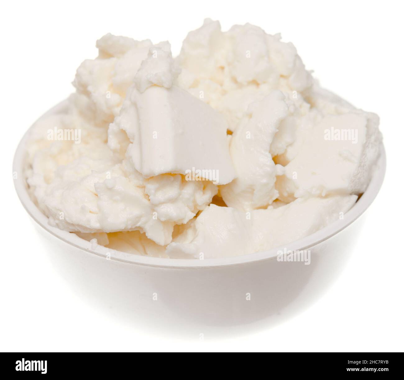 Cottage cheese isolated on white background Stock Photo - Alamy