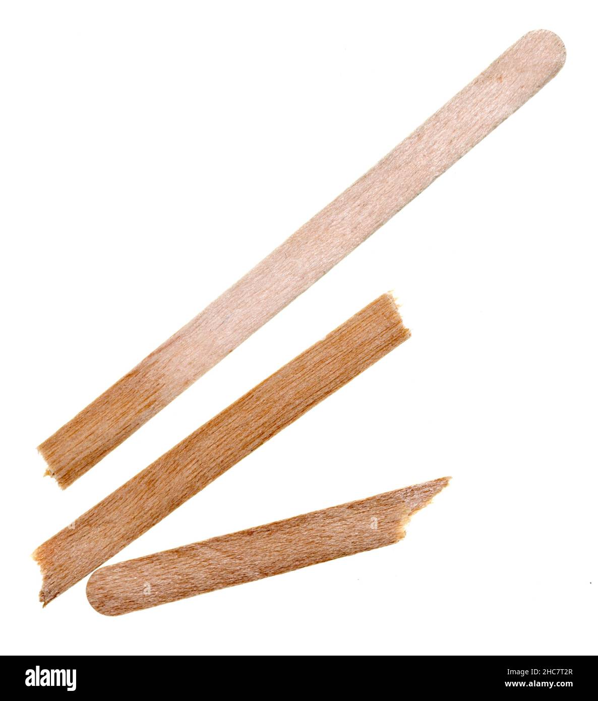 Broken sticks isolated on white background Stock Photo - Alamy