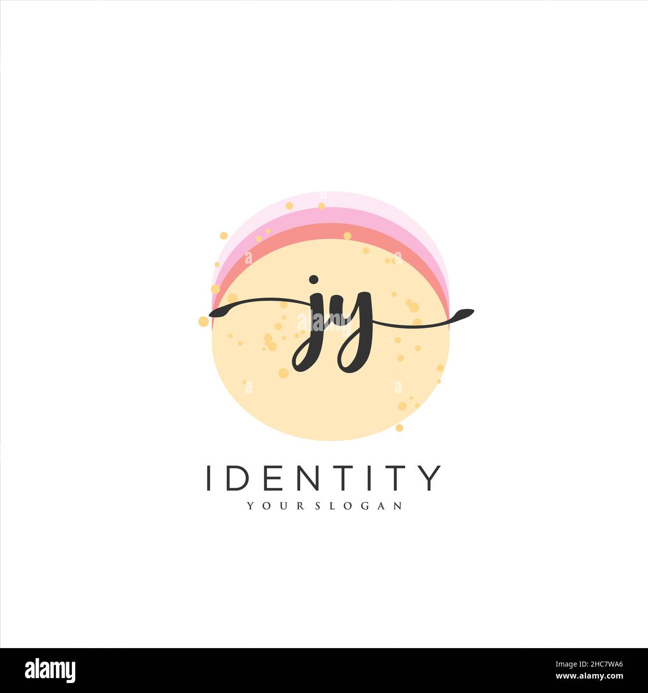 JY Handwriting logo vector art of initial signature, wedding, fashion ...