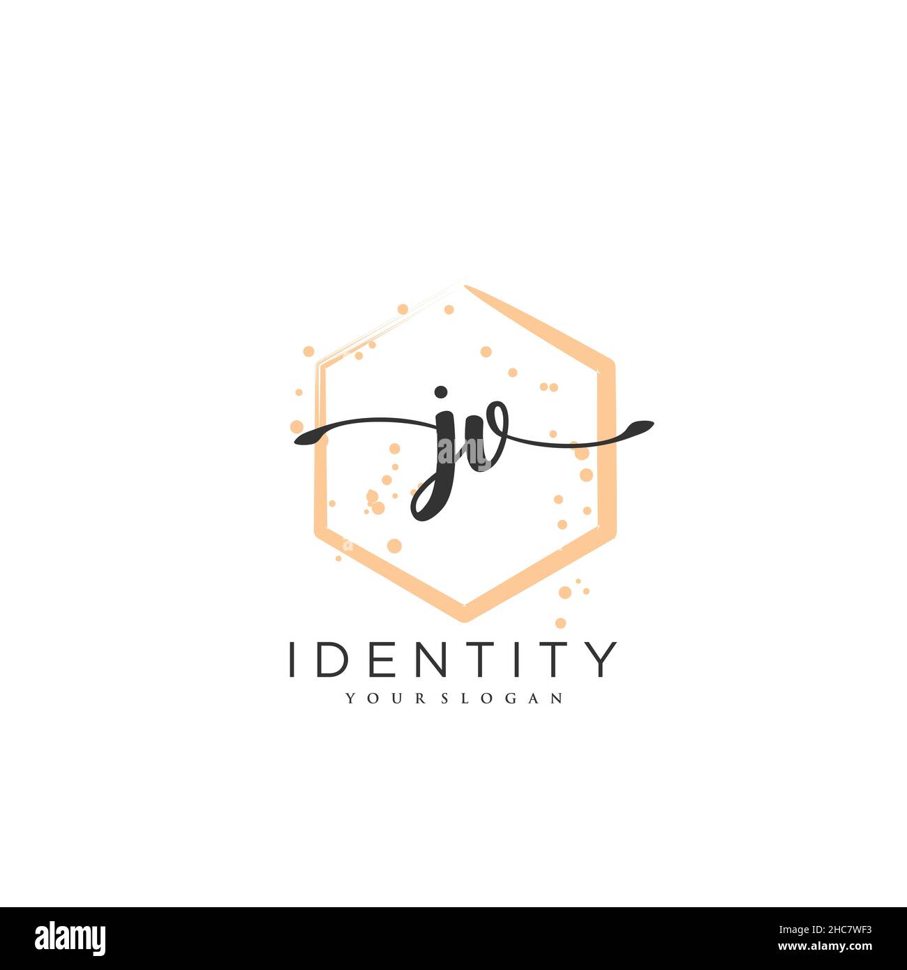 JV Handwriting logo vector art of initial signature, wedding, fashion ...