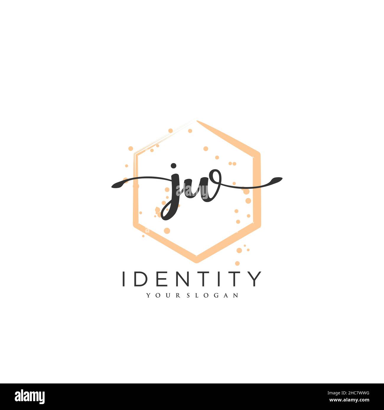 JW Handwriting logo vector art of initial signature, wedding, fashion ...