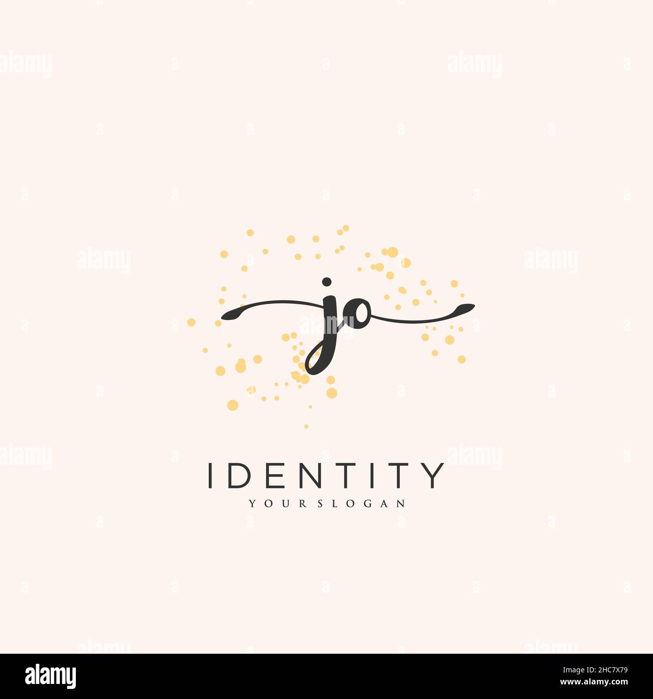 JO Handwriting logo vector art of initial signature, wedding, fashion ...