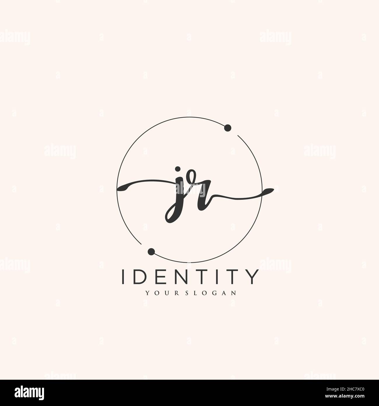 JR Handwriting logo vector art of initial signature, wedding, fashion ...