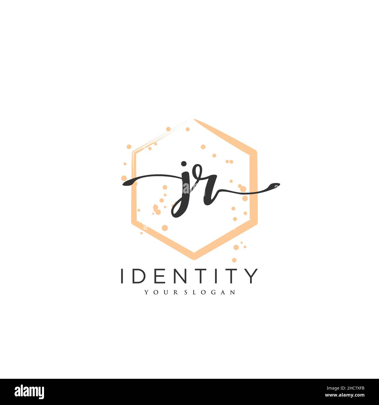JR Handwriting logo vector art of initial signature, wedding, fashion ...