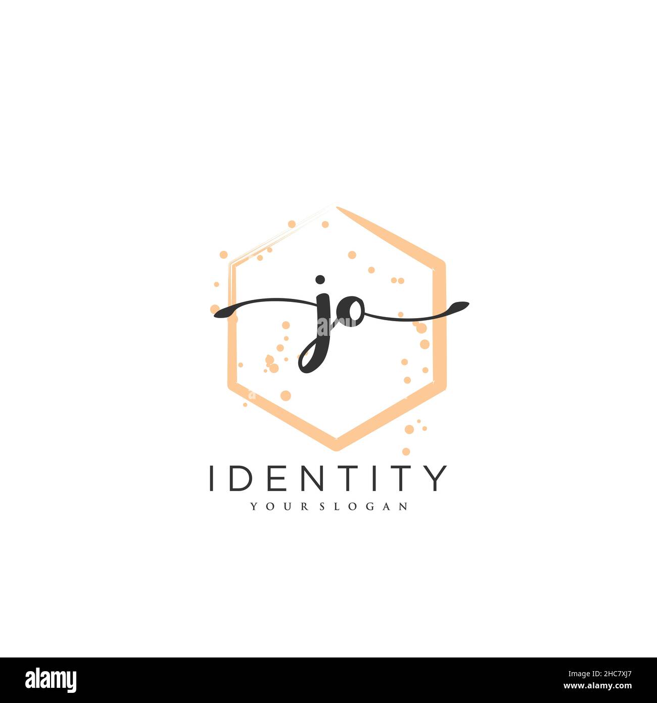 JO Handwriting logo vector art of initial signature, wedding, fashion ...