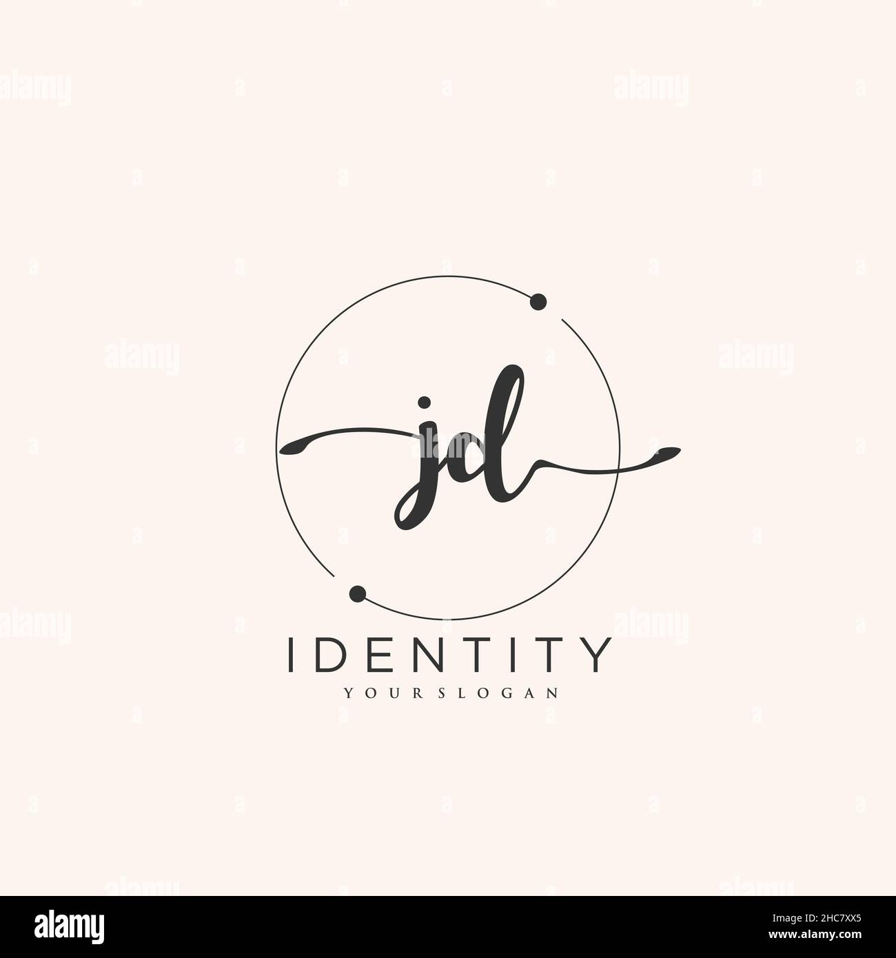 JD Handwriting logo vector art of initial signature, wedding, fashion ...