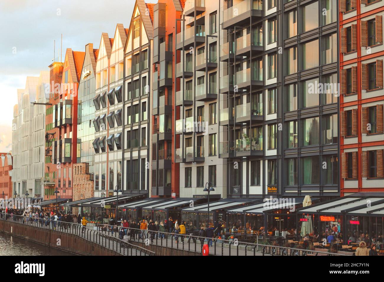 Classical architecture in the old town of Gdansk, Poland Stock Photo ...