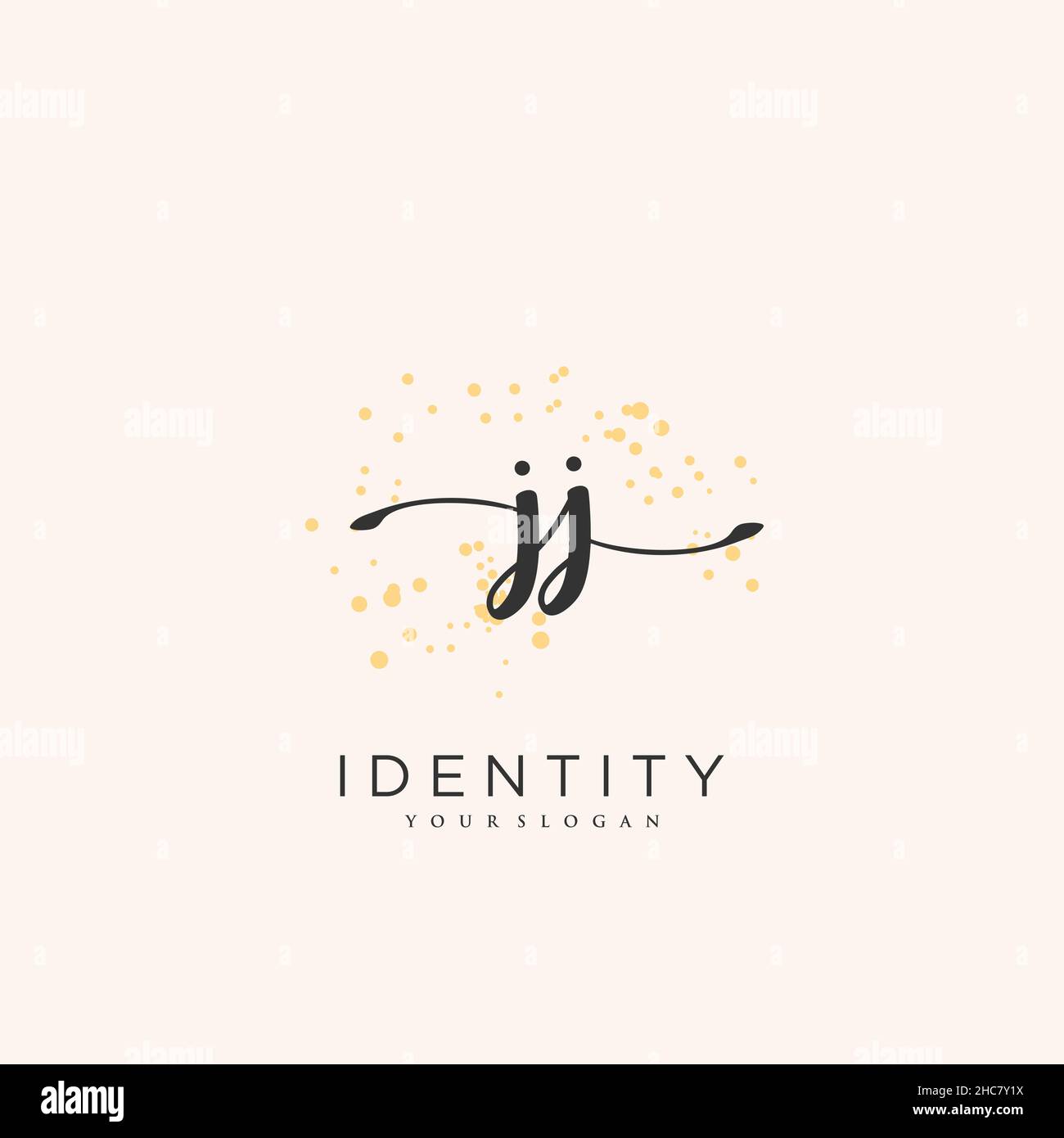 JJ Handwriting logo vector art of initial signature, wedding, fashion ...