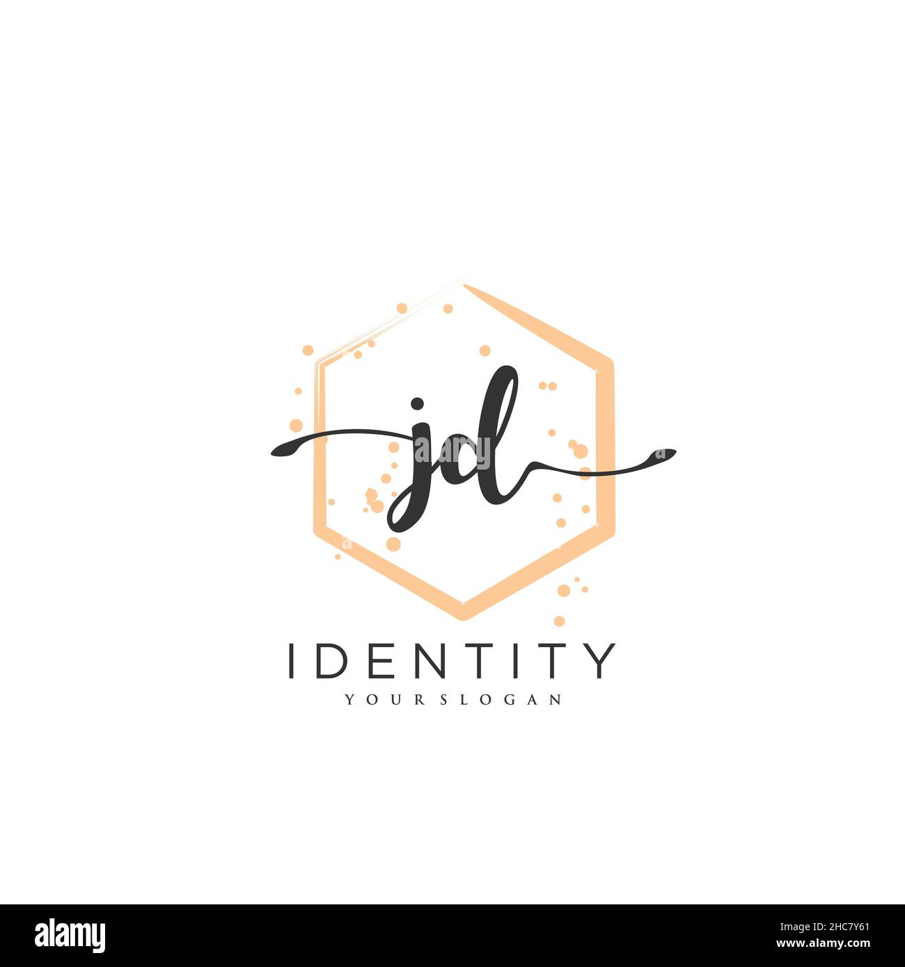 JD Handwriting logo vector art of initial signature, wedding, fashion ...